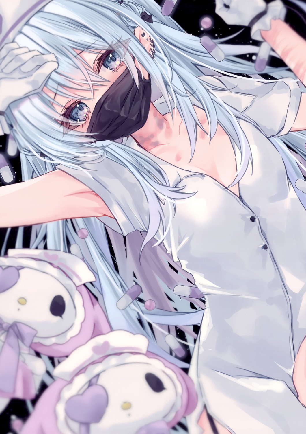 sheep cat moizumi shipon no bra nurse open shirt | #1067658 | yande.re